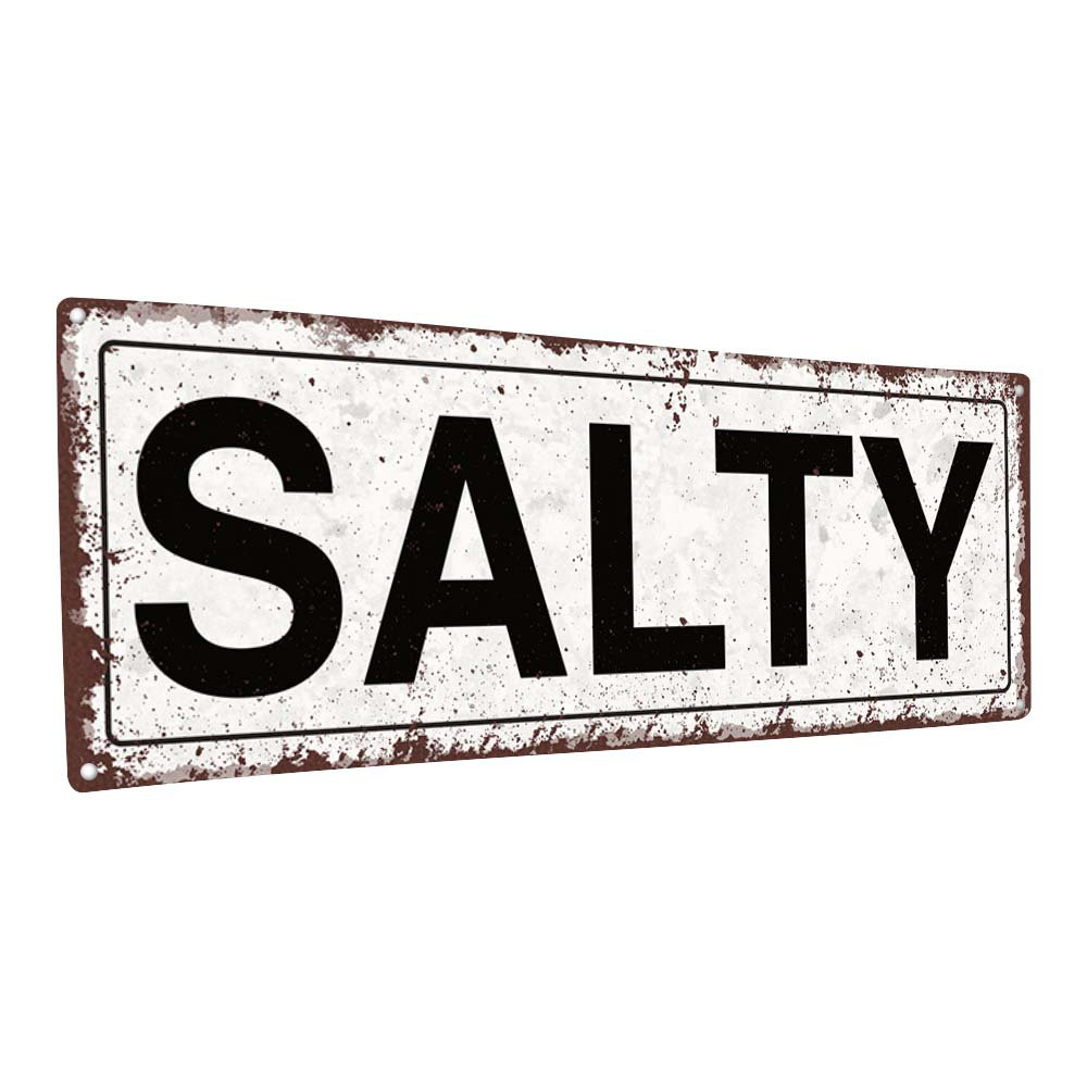 Trinx " Salty Metal Sign " on Metal | Wayfair