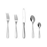 Fortessa Doria 5 Piece 18/10 Stainless Steel Flatware Set, Service for ...