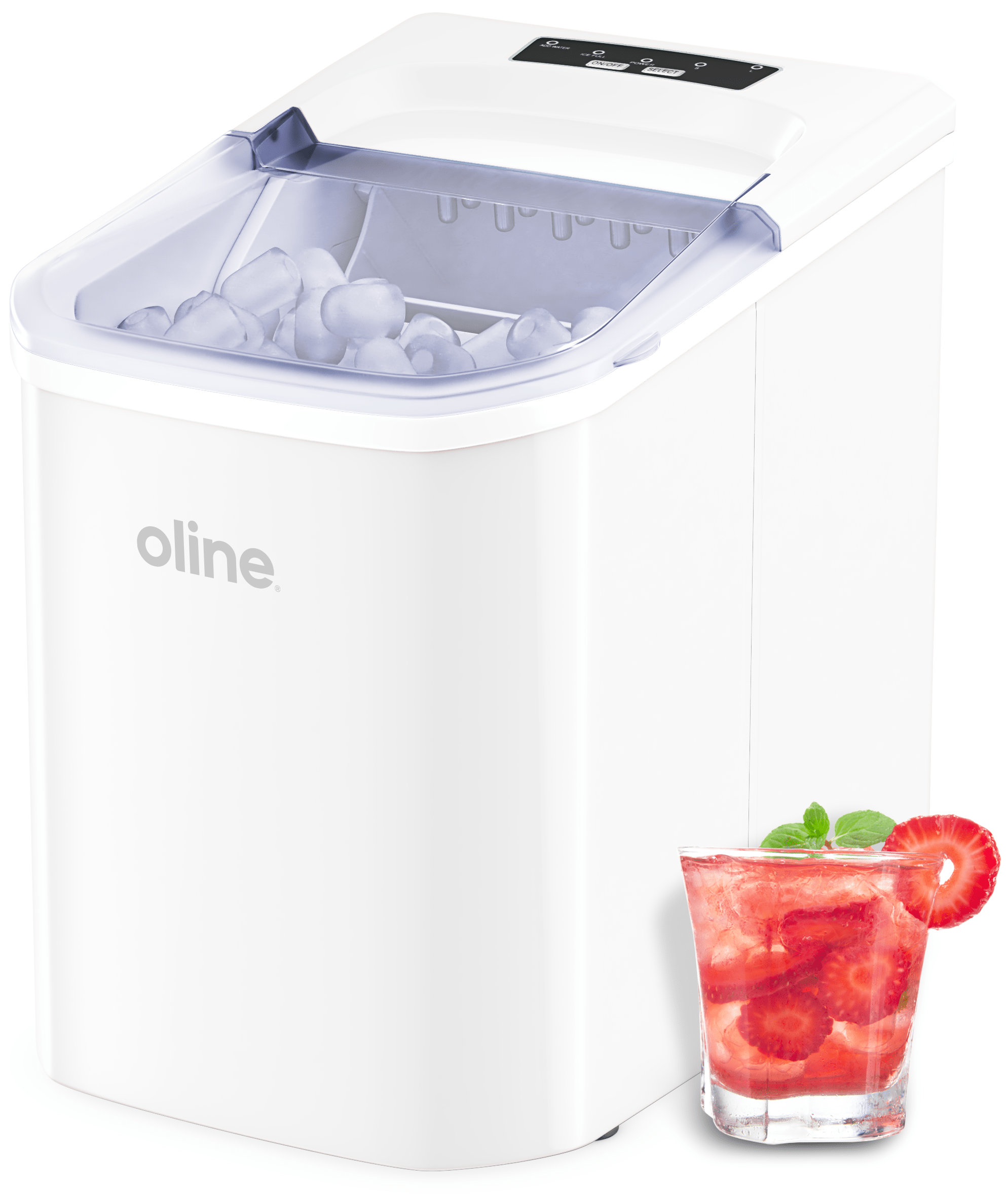 Oline Ice Maker Machine Automatic Self-Cleaning Portable Electric ...