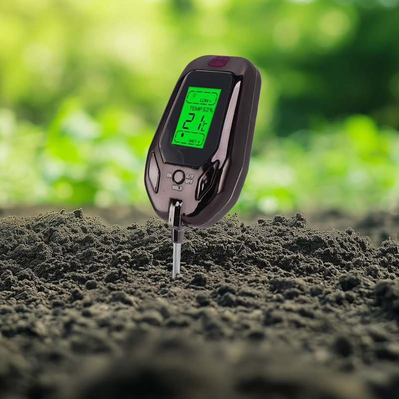 SenQWFa 5-in-1 Digital Soil Moisture Meter, Gardening Tools | Wayfair