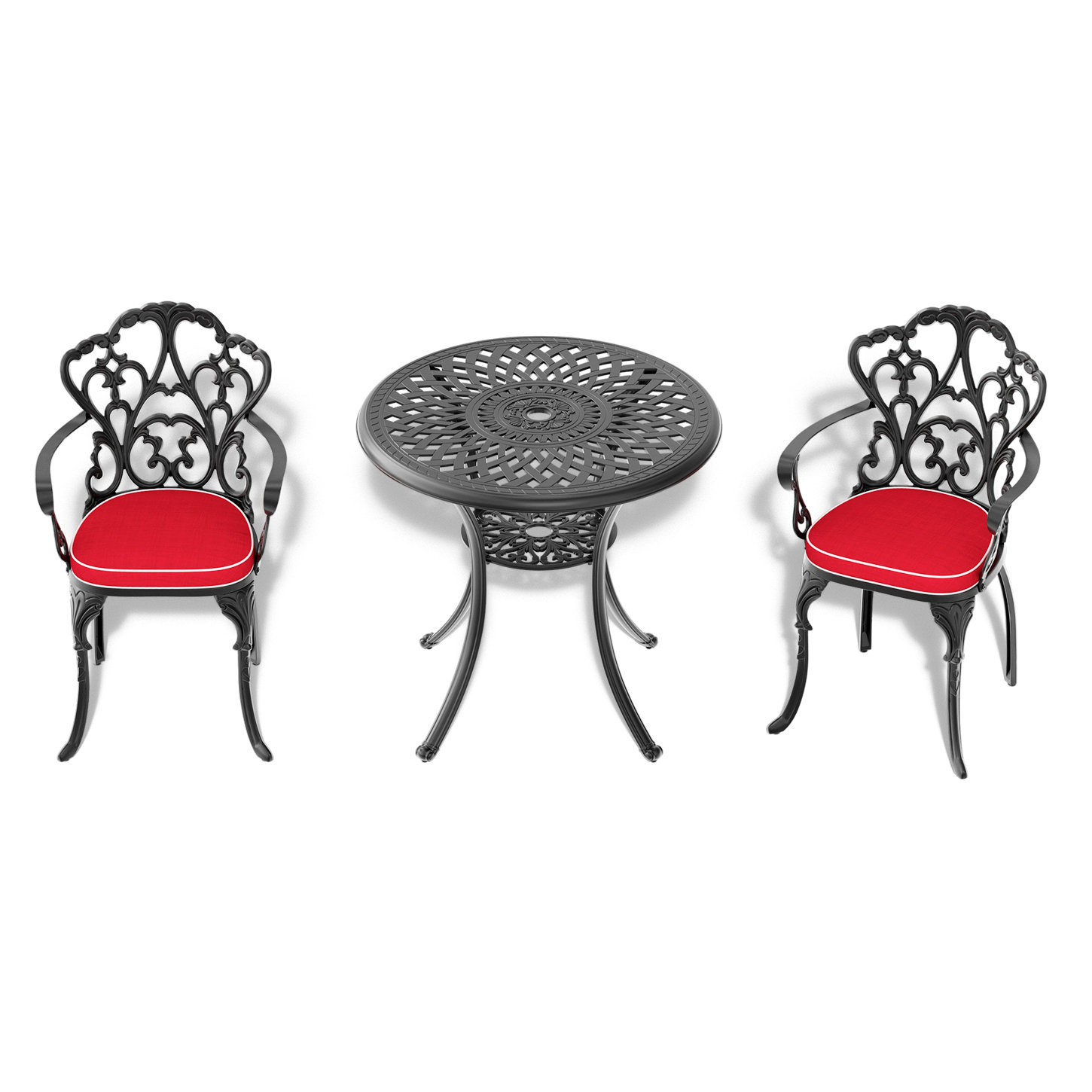 World Menagerie Aarianna Round 2 - Person 30.71'' L Outdoor Dining Set ...