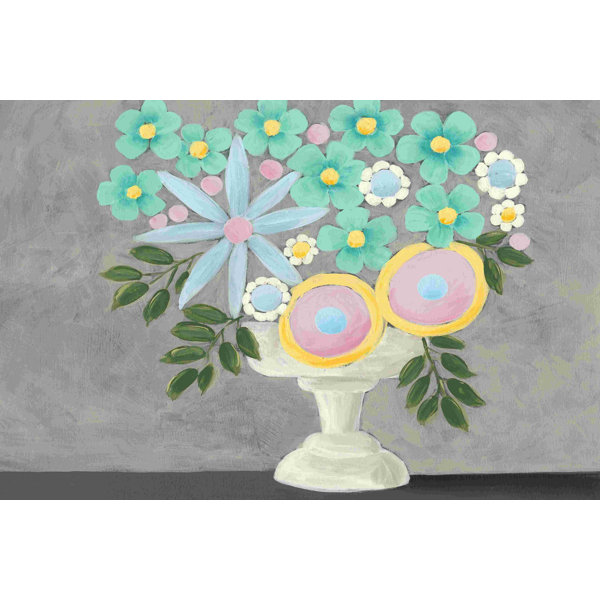 Canora Grey Nouveau Flowers I On Canvas by Regina Moore Painting ...
