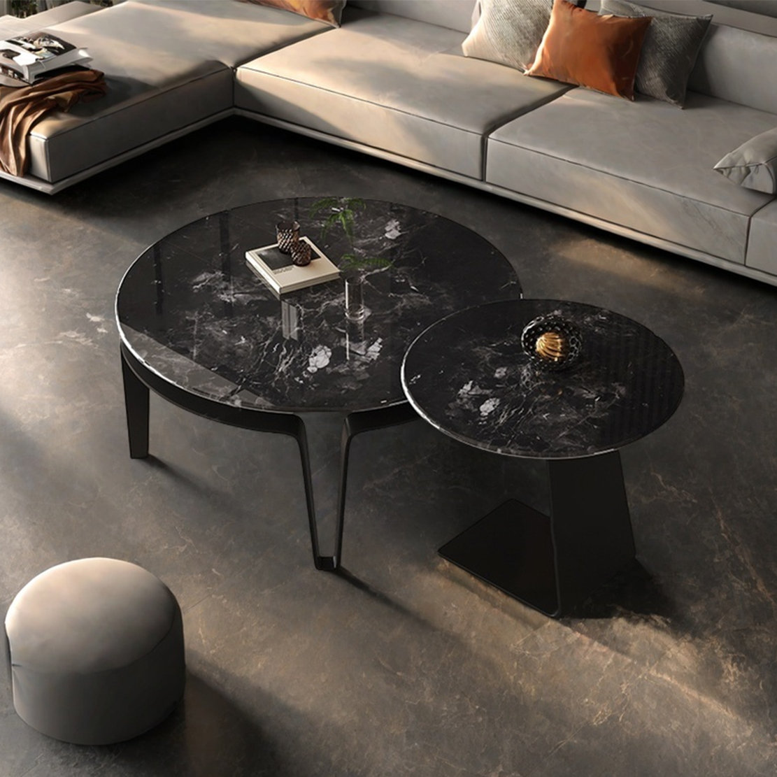 Trentastic Trails Round supercrystalline stone coffee table | Wayfair