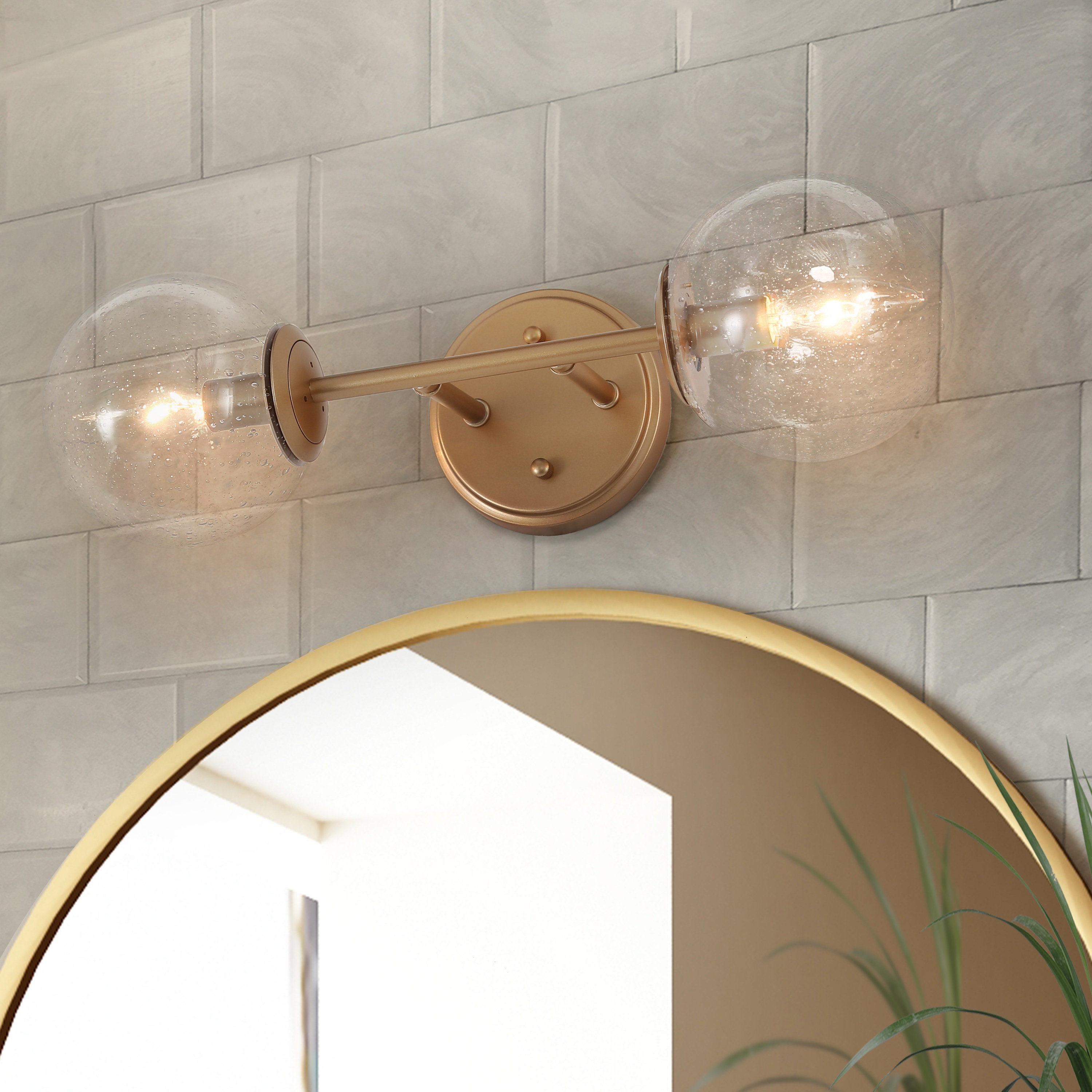 Greyleigh™ Ledger 2 - Light Dimmable Vanity Light & Reviews | Wayfair