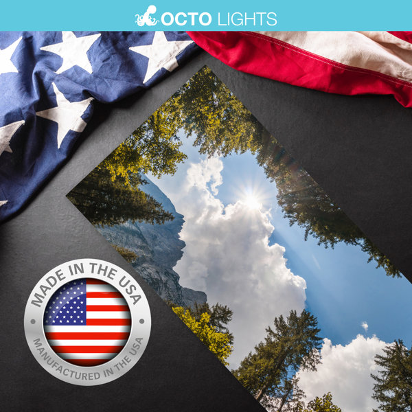 Octo Lights Tree - Magnetic Fluorescent Light Cover for Ceiling Lights ...