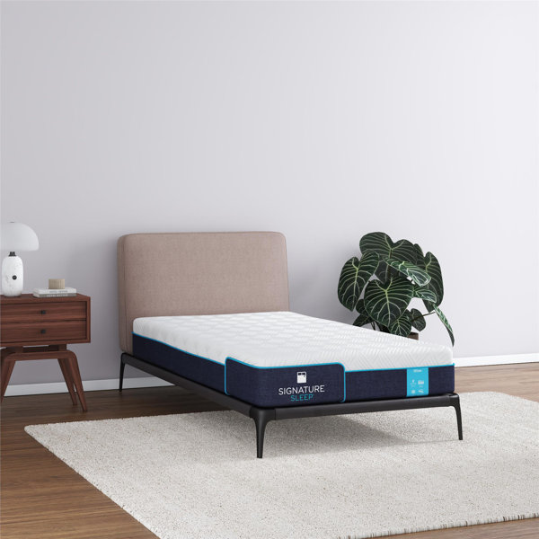Signature Sleep Bliss 8" Charcoal Cool Gel Memory Foam Mattress | Wayfair