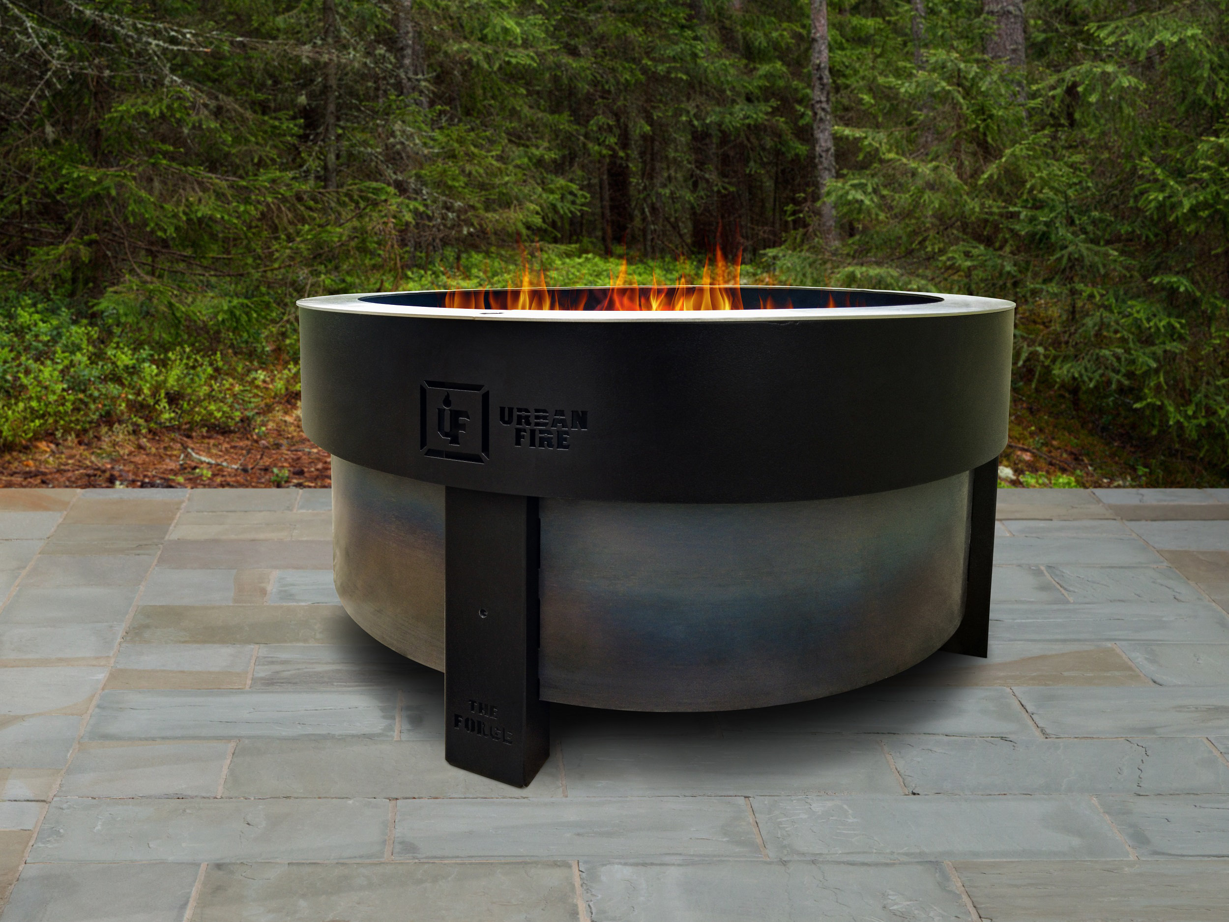 Urban Fire The Forge 15.5" H x 32" W Steel Outdoor Fire Pit | Wayfair