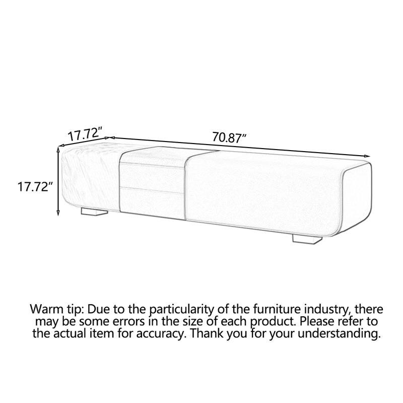 EliteFurnishings Double-Piece Bed Footstool Multi-Purpose Bed Sofa ...