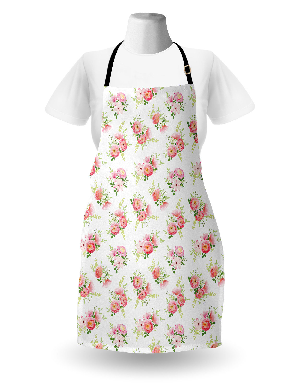 East Urban Home Nostalgic Apron Unisex, Magnolia Fresh Buds, Adult Size ...