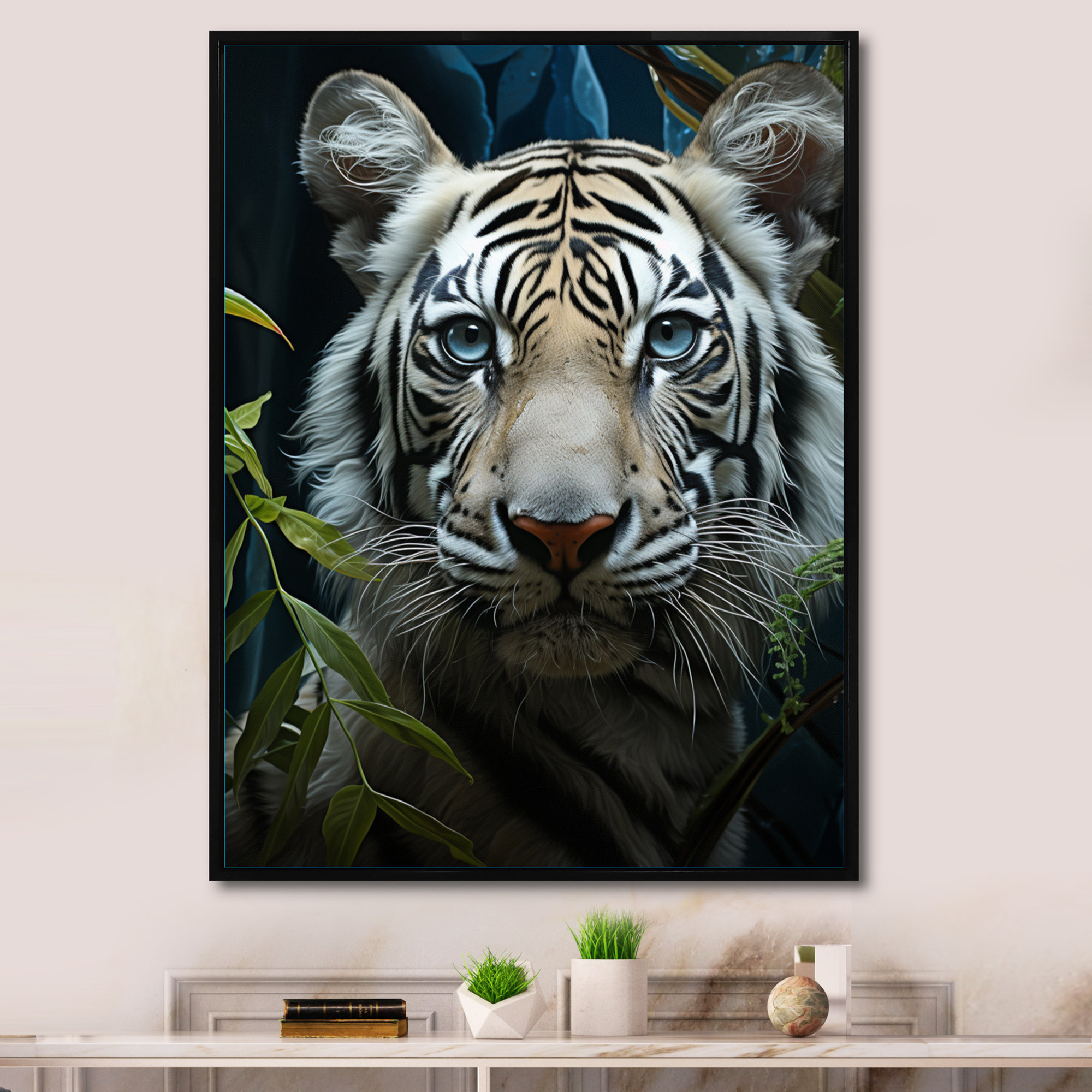 Ebern Designs Tiger Zenith Portrait Framed On Canvas Print - Wayfair Canada