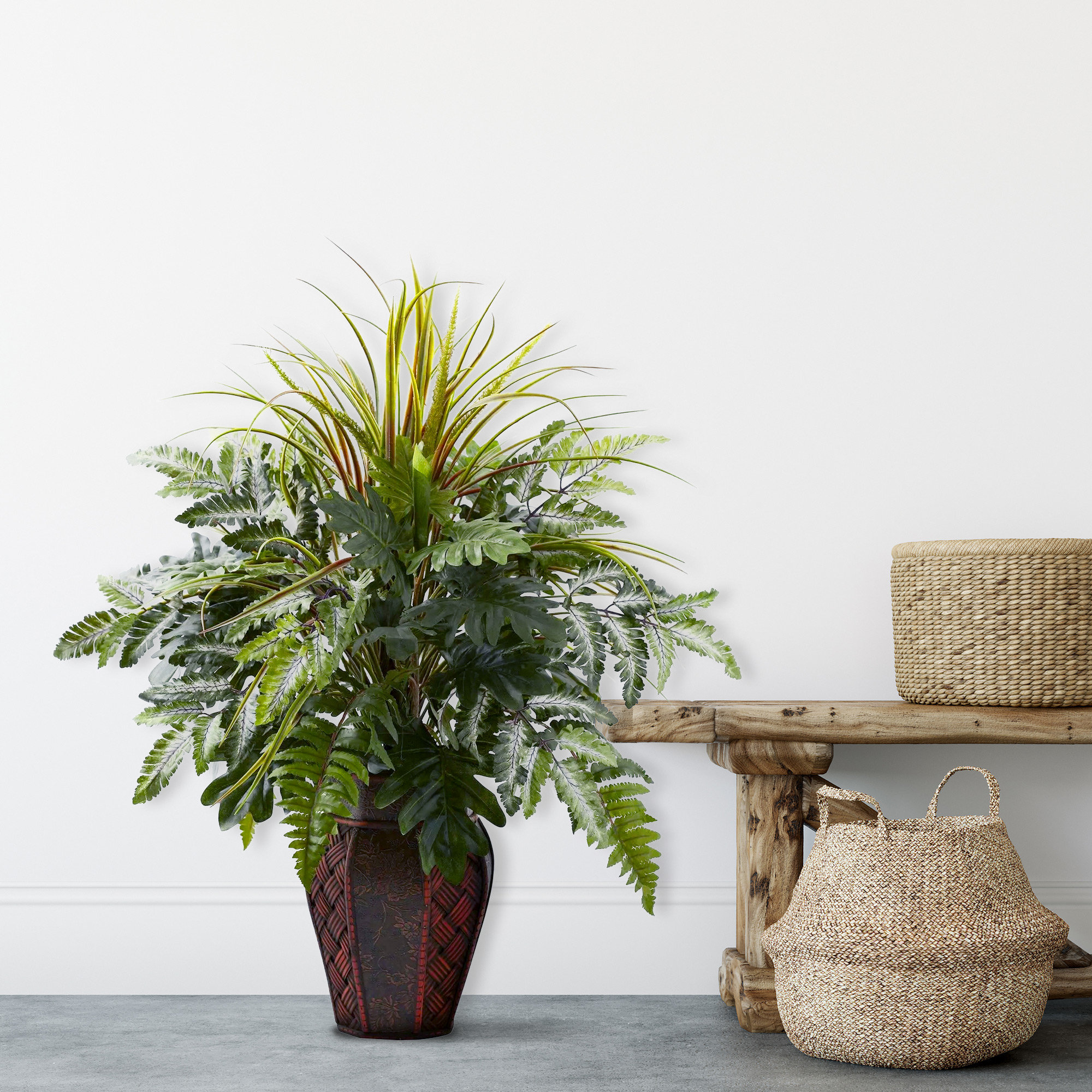 Bay Isle Home™ Pembroke 18.5" Artificial Fern Plant in Planter ...