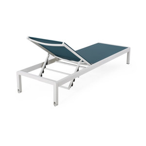 Arlmont & Co. Esteban Outdoor Metal Chaise Lounge & Reviews | Wayfair