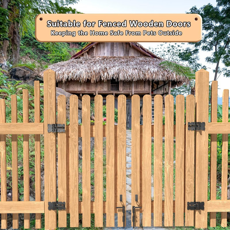 MAXAYA 12" Cane Bolts For Gates Ground Gate Latch For Wooden Metal Gate ...