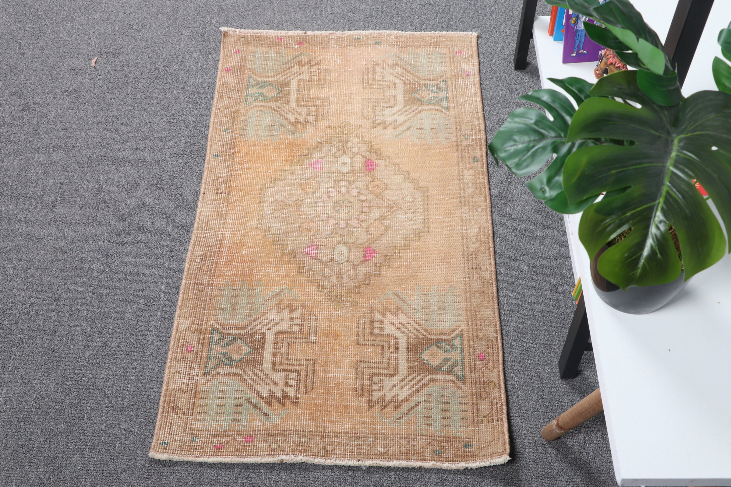 Bungalow Rose Traditional Beige Turkish Door Mat Rug Featuring ...