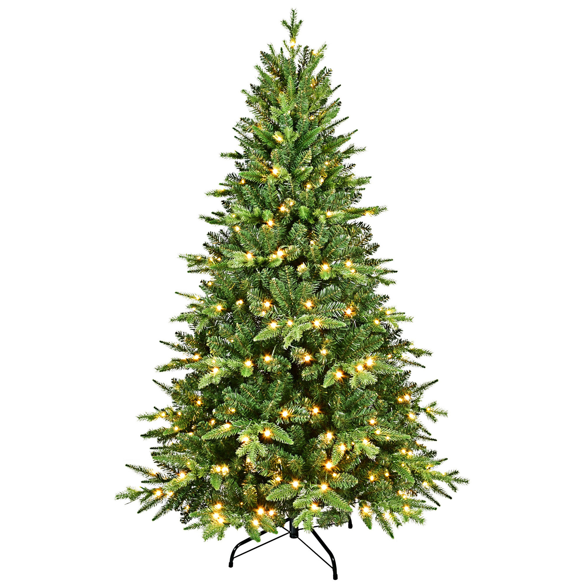 The Holiday Aisle® PE And PVC Christmas Tree with Lights | Wayfair