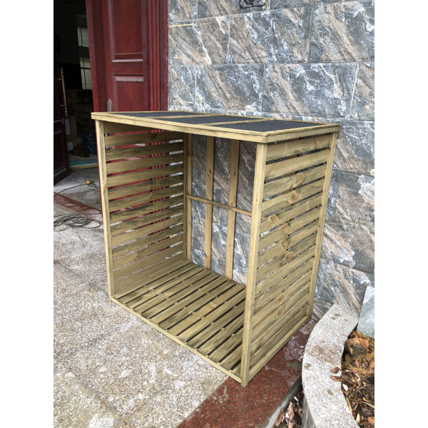 WFX Utility 120cm W x 80cm D Wood Log Store | Wayfair.co.uk