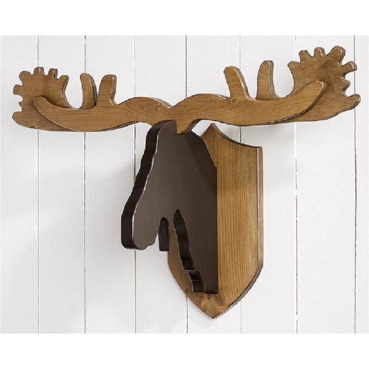 Naav-Cc001 Handcrafted Moose Head Authentic Canadian Made Rustic Pine ...