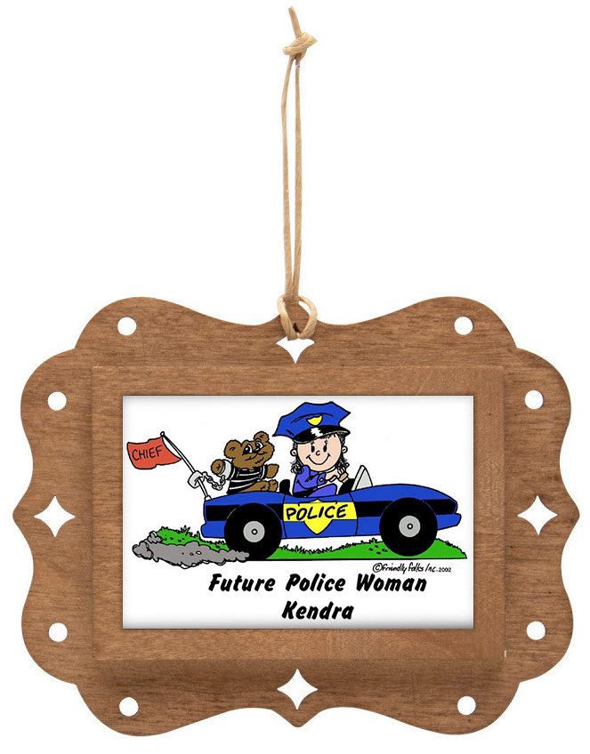 Printed Perfection Personalized Future Police Officer - Female Key ...