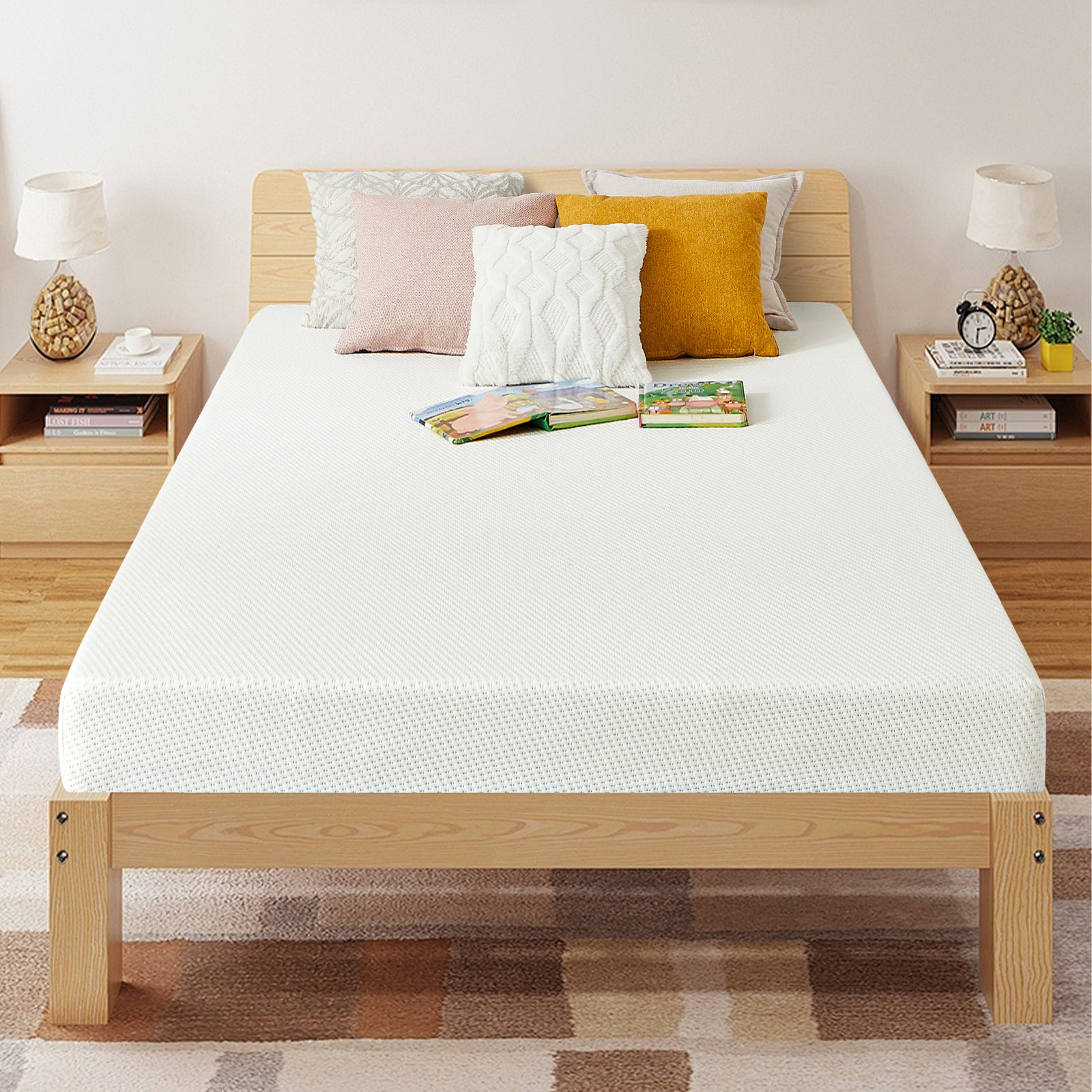 Alwyn Home 5 Inch Mattress, Green Tea Memory Foam Mattress for Kids and ...