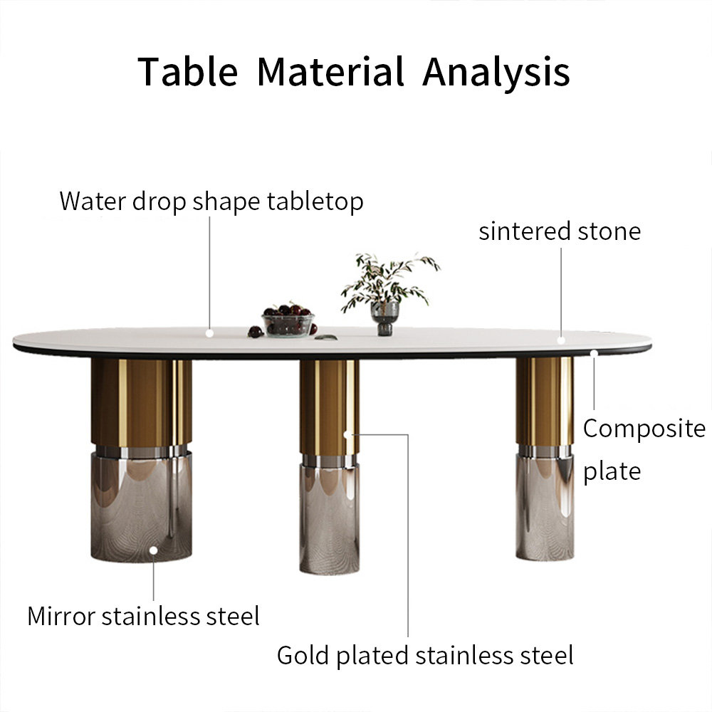 Pakloer Light luxury modern high-end dining table | Wayfair