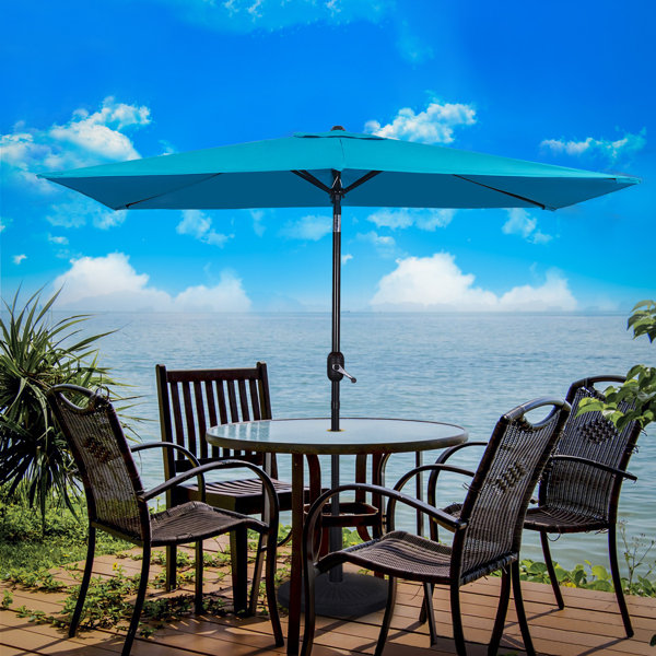 Arlmont & Co. Odis 120'' x 78'' Rectangular Market Umbrella & Reviews ...