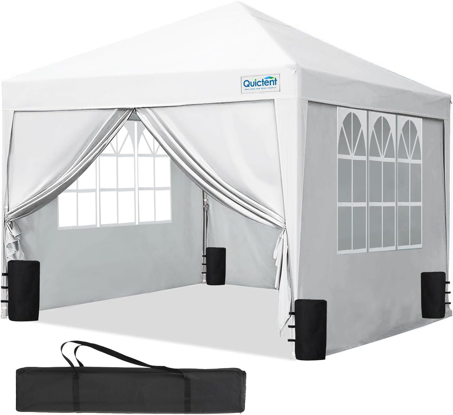 17 Stories 3x3m (10x10ft) Pop Up Canopy Gazebo with Removable Sidewalls ...