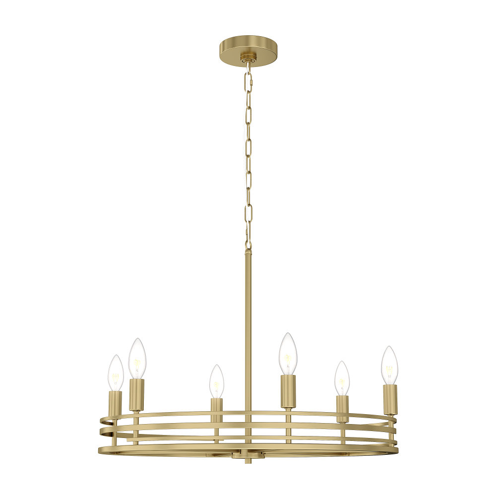 SKYX Platforms Tallant Plug & Play 6-light Chandelier in Transitional ...