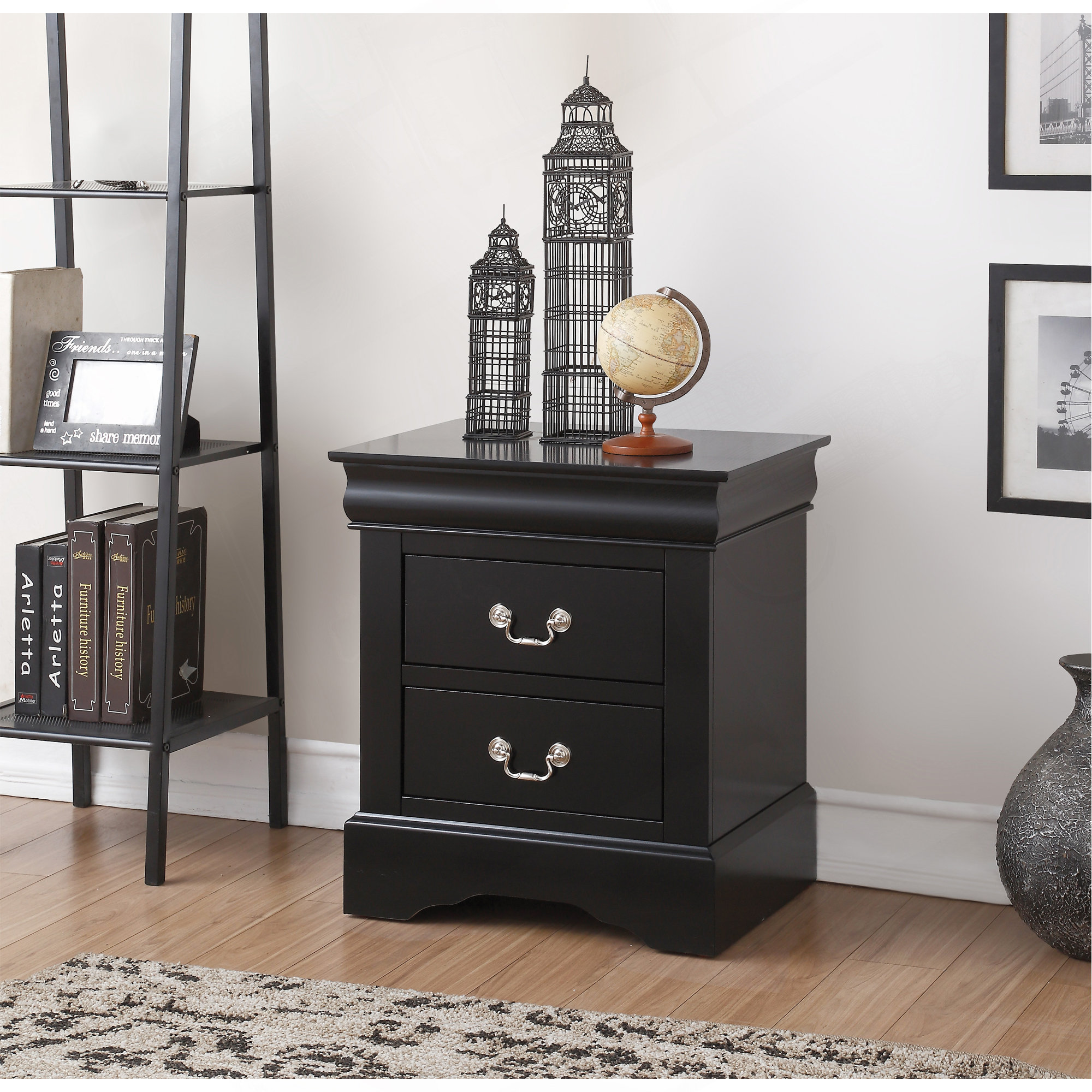 George Oliver Modern And Stylish Nightstand With Functional Storage For ...