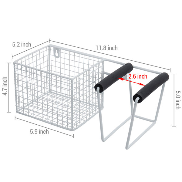 MyGift Home Wall Table Tennis Ball Storage Rack | Wayfair
