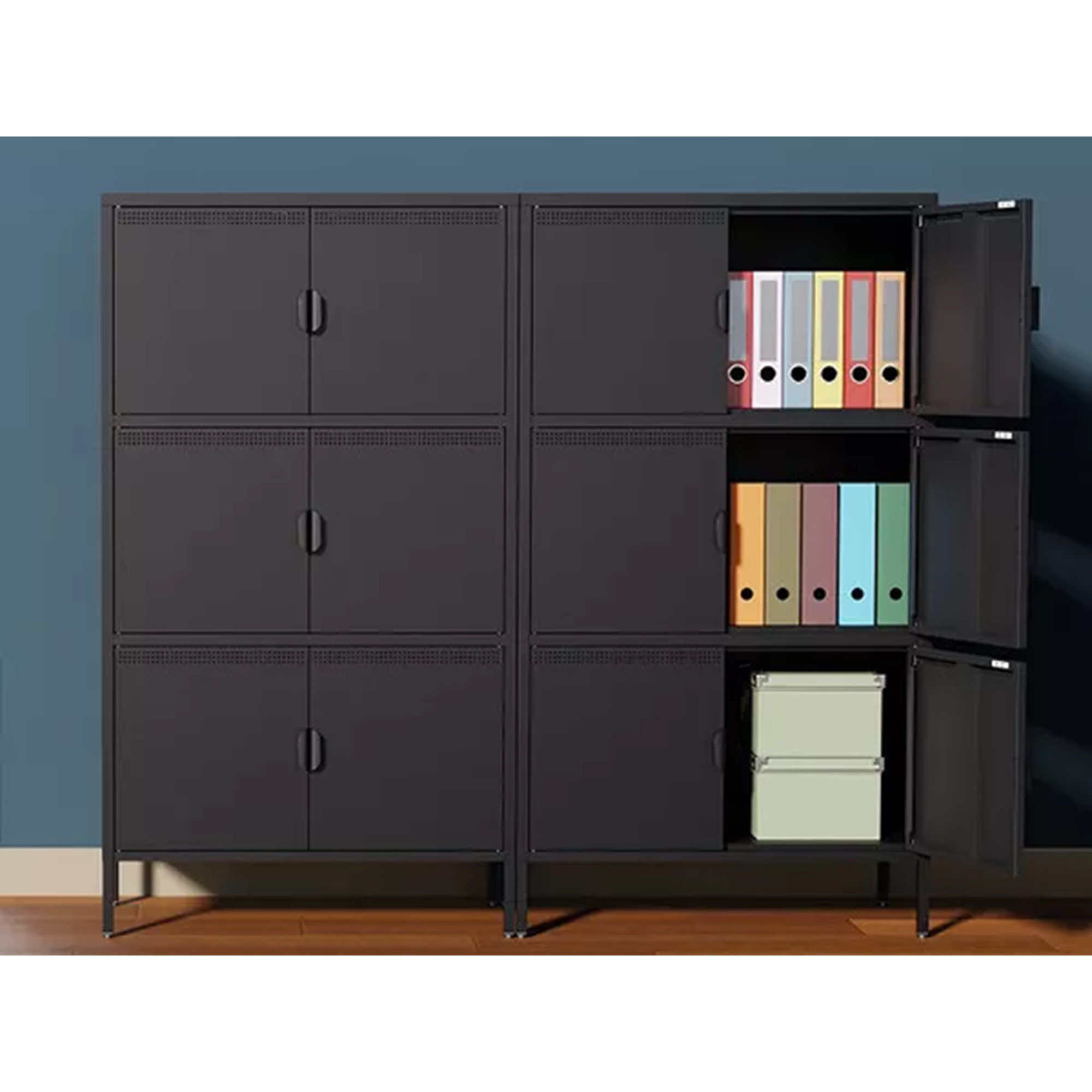 Ebern Designs 56.5 Inches High Metal Storage Locker | Wayfair