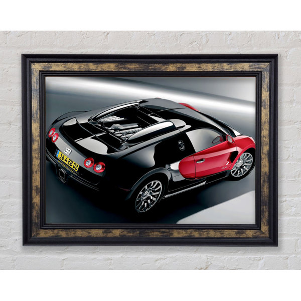 Bright Star Bugatti Veyron Side Profile - Single Picture Frame Print ...