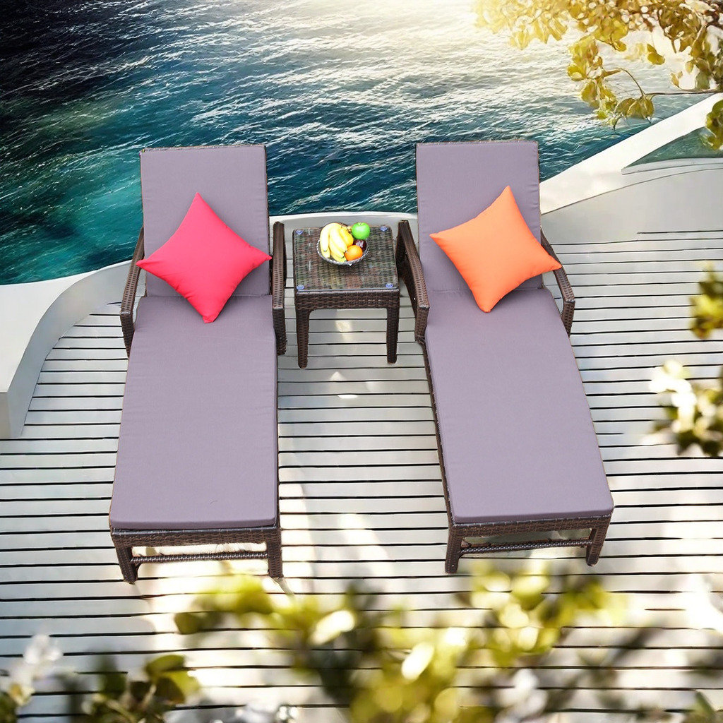 Elegant Home Furnishings.s Folding Aluminum Lounge Chair with ...