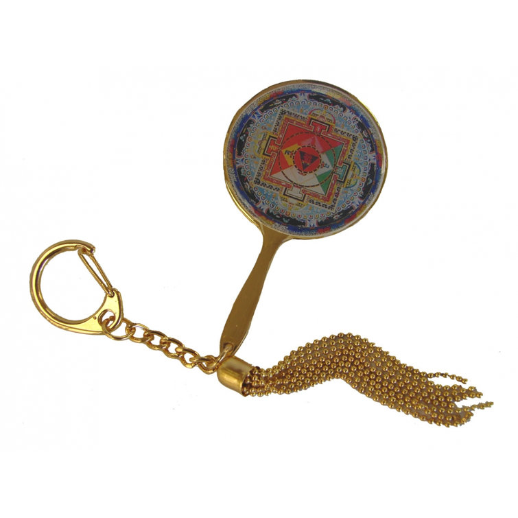 Feng Shui Import 2'' W Gold/Blue Key Chain - Wayfair Canada