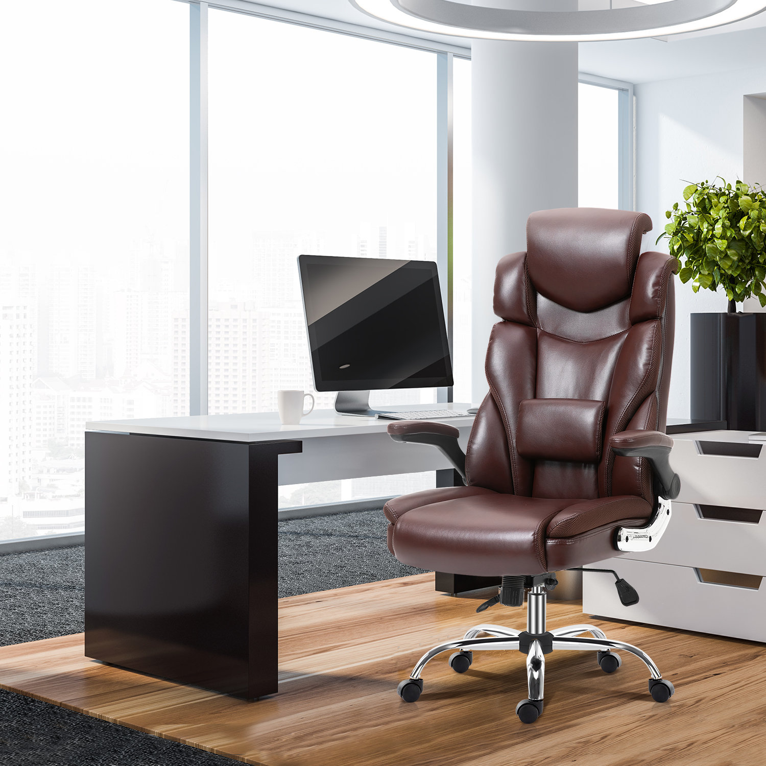 Inbox Zero Office Comfy Ergonomic Executive Chair & Reviews | Wayfair