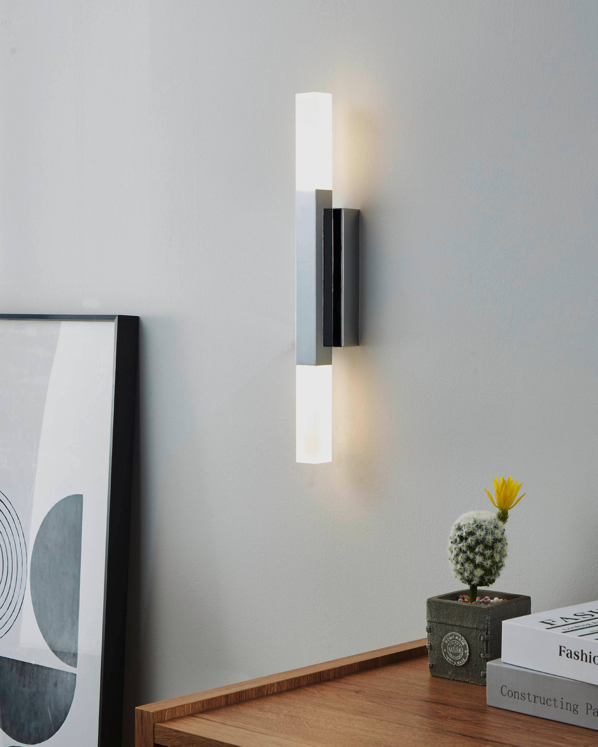 Metro Lane Blandinsville 1 - Light LED Chrome Wall Light | Wayfair.co.uk