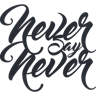 Trinx Never Say Never Wall Décor | Wayfair