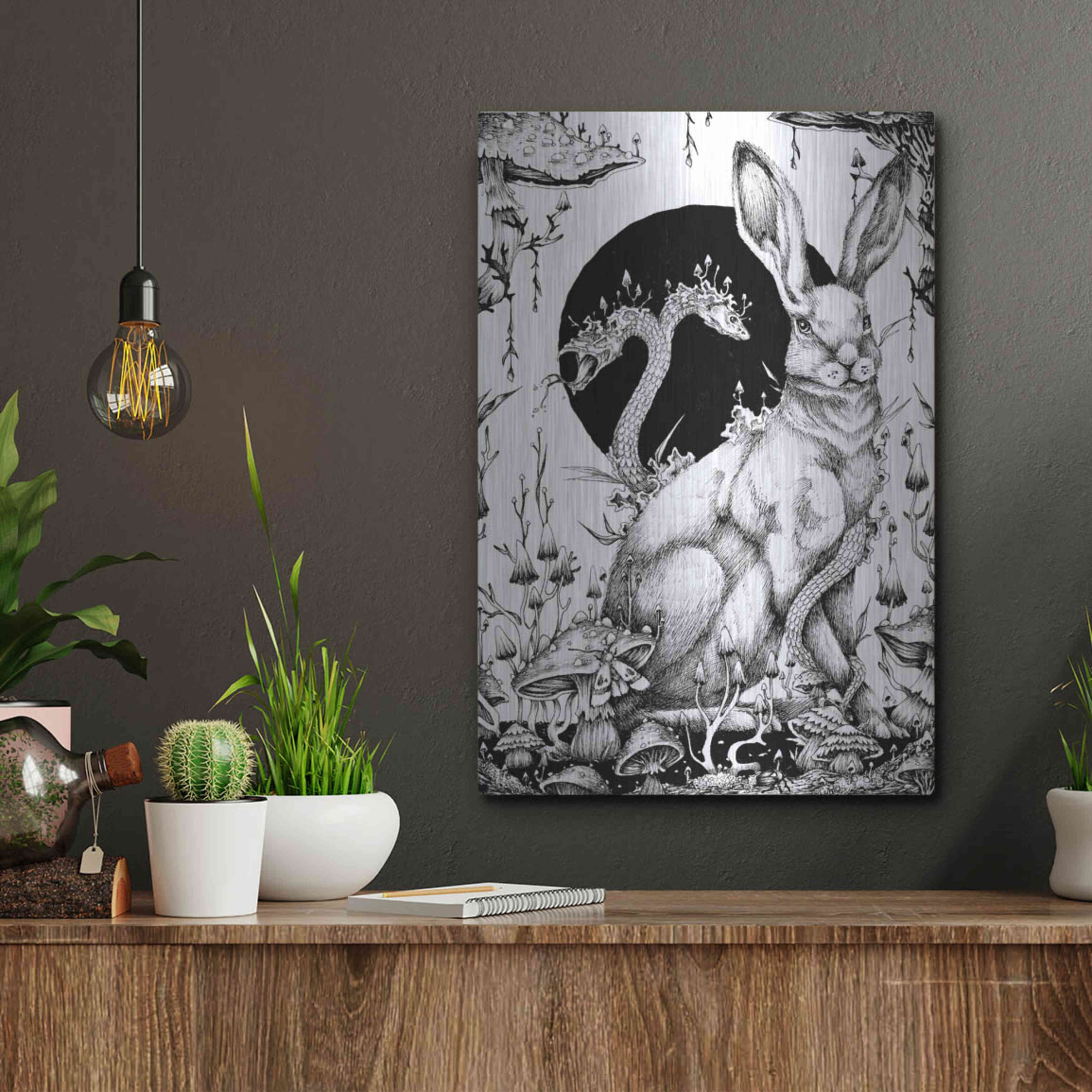 August Grove® 'Hare 2' by Avery Multer, Metal Wall Art, 12"x16 ...