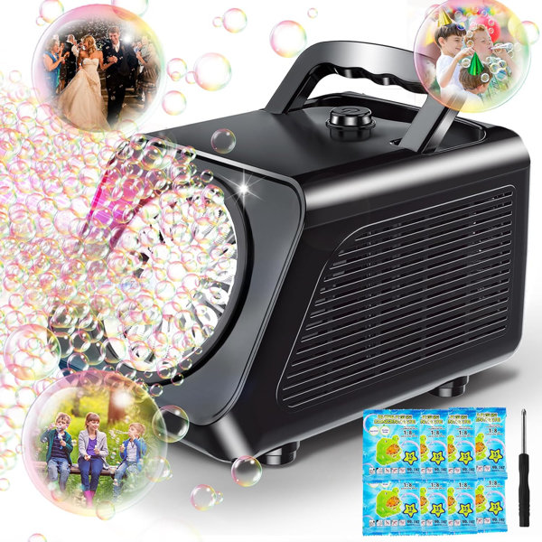 The Holiday Aisle® Bubble Machine Automatic Bubble Blower For Kids ...