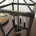 Gracie Oaks Archita 4-Light Matte Black Pendant With Faux Wood Accent ...