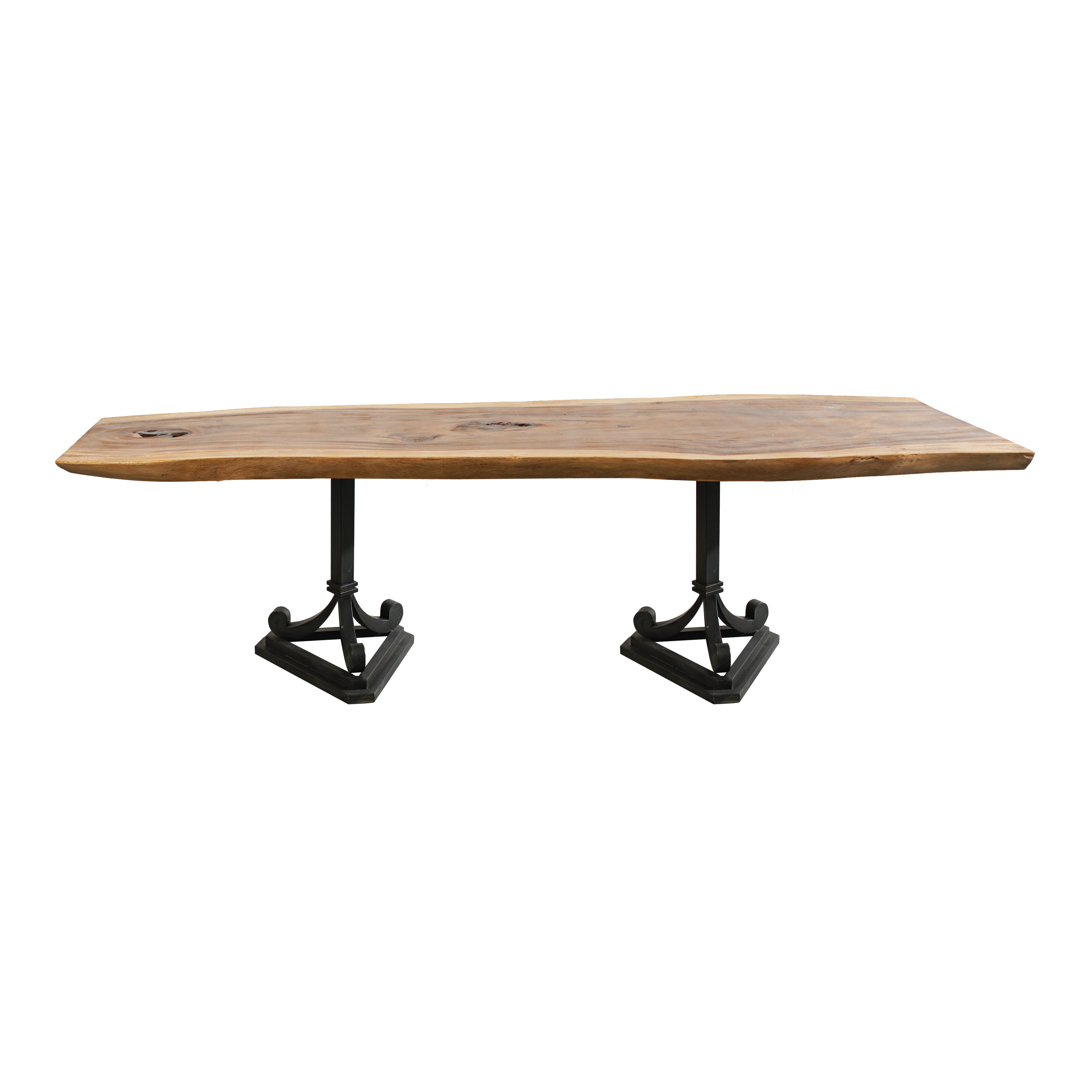 Williston Forge Soar Dining Table with Live Edge detailing | Wayfair