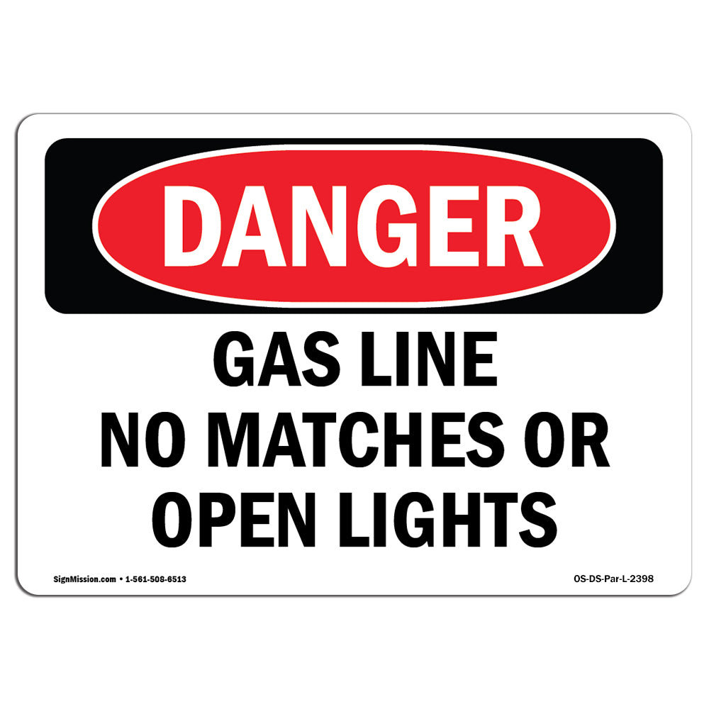 SignMission Gas Line No Matches or Open Lights Sign | Wayfair