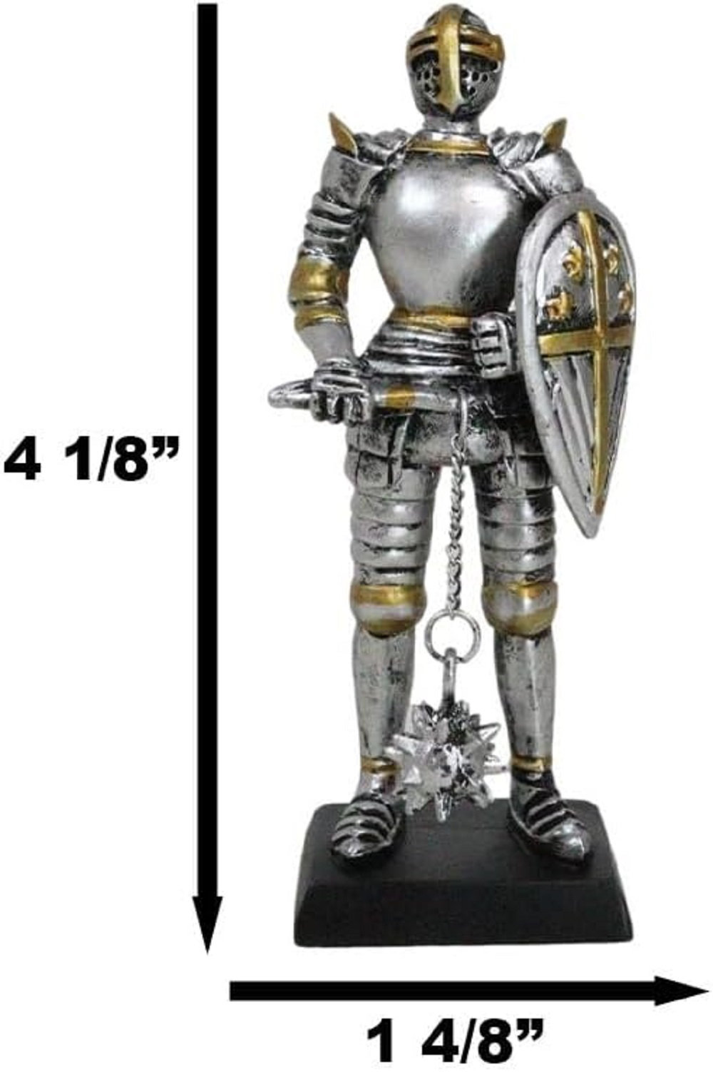 Winston Porter Medieval Valiant Knight Suit Of Armor Morning Star Club ...