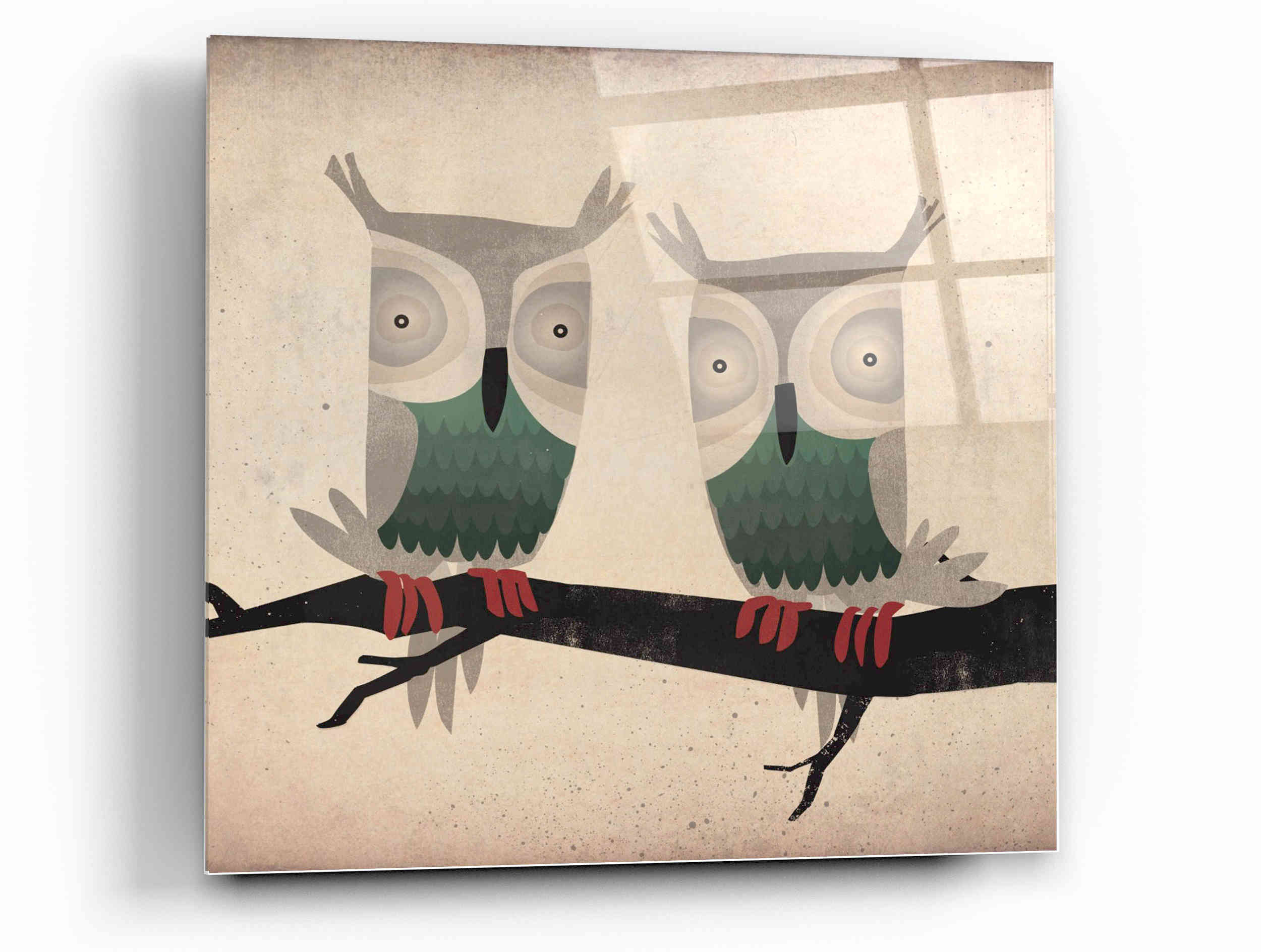 Trinx Tan Owls by Ryan Fowler - Unframed Graphic Art | Wayfair