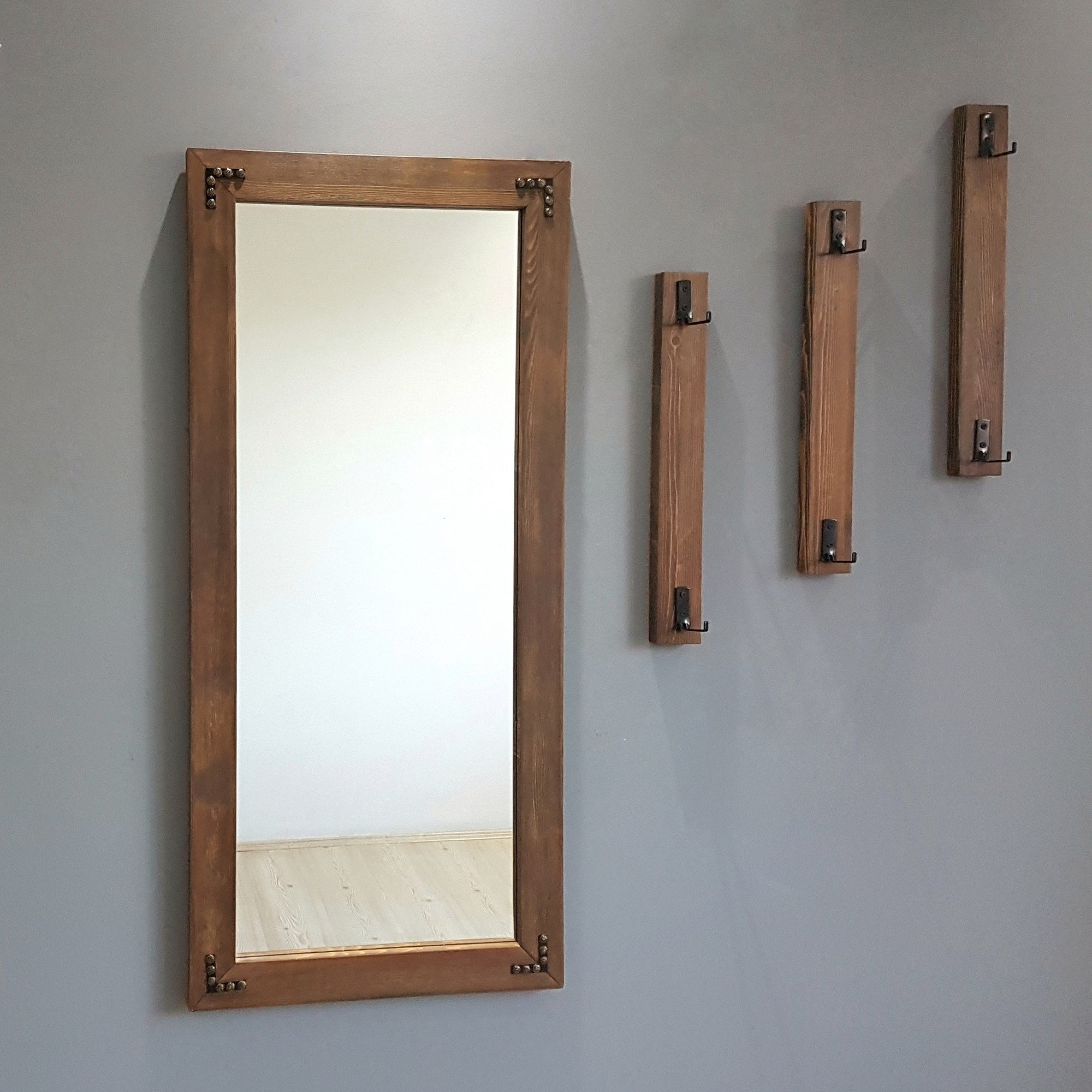 East Urban Home Iarund Pine Solid Wood Hall Tree | Wayfair