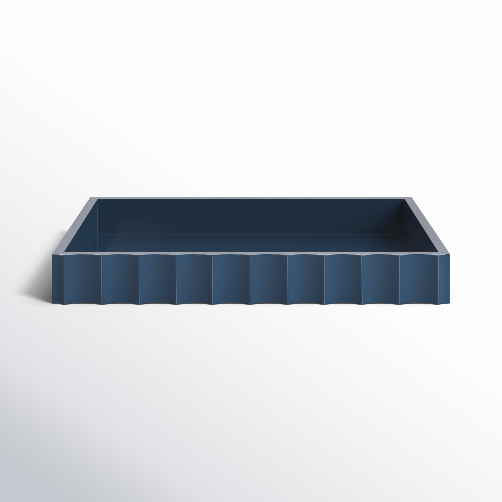 AllModern Cardella Fluted Rectangle Serving Tray & Reviews | AllModern
