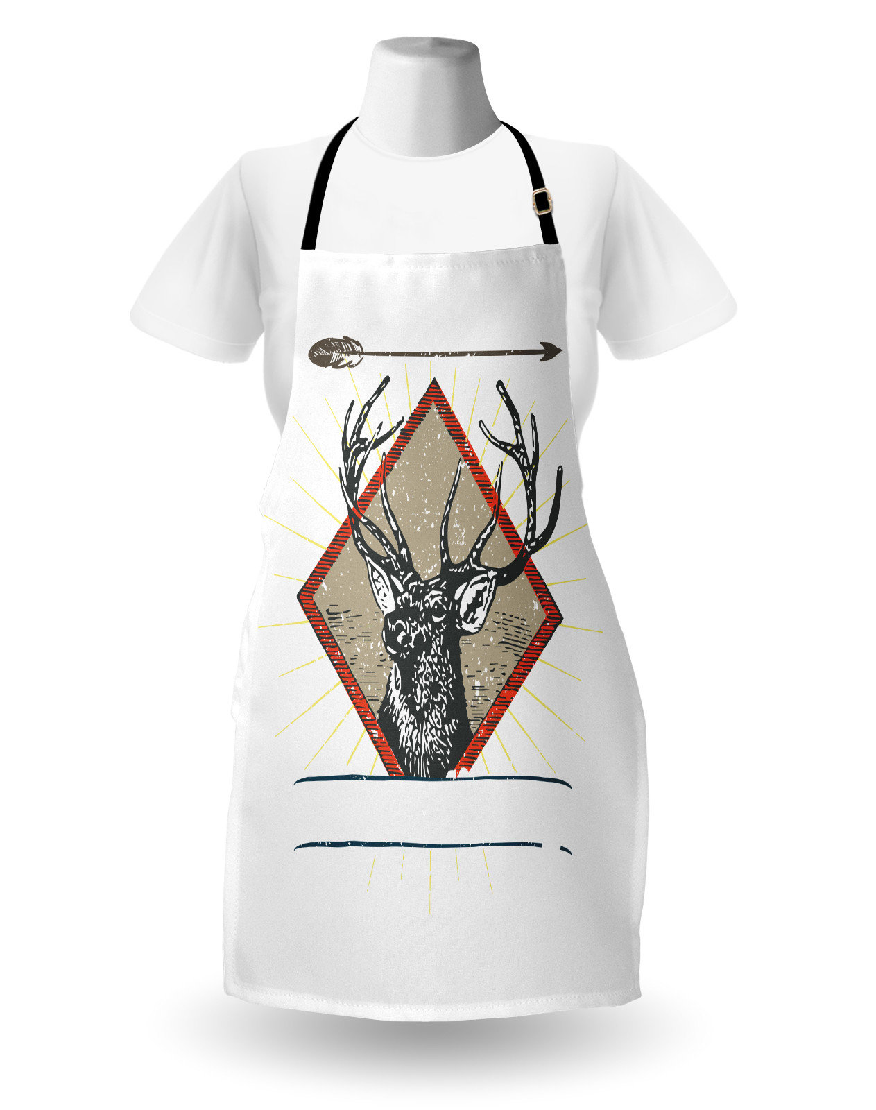 One Allium Way® Deer Hunting Apron Unisex Hipster Wild Antler Adult ...