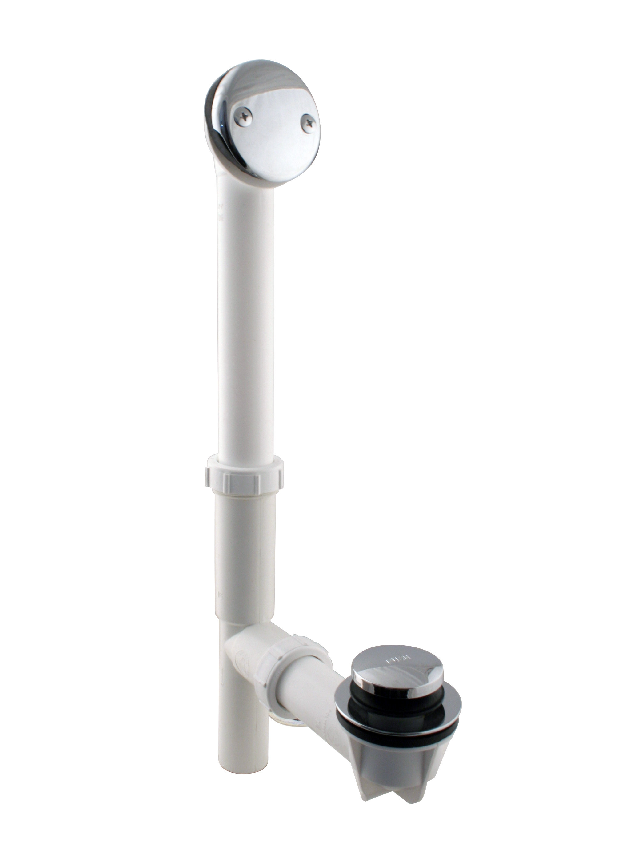 Westbrass 14" x 1-1/2" White Polypropylene Tip-Toe Bathtub Leg Drain ...