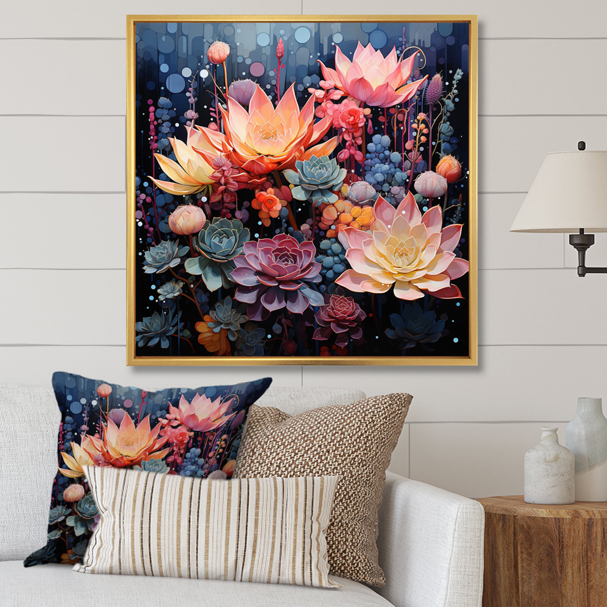 Red Barrel Studio® Pink Succulent Pink Serenade II - Print | Wayfair