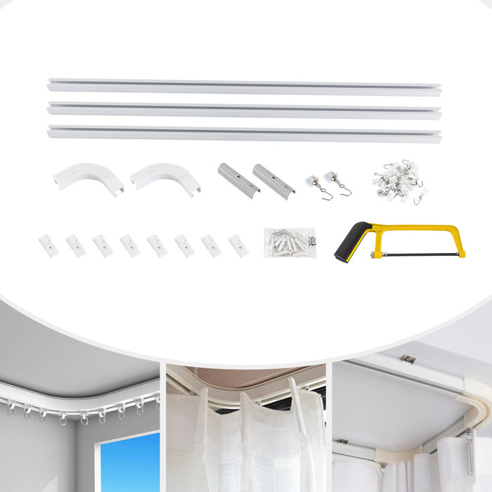 Hokku Designs Goti Aluminum Curtain Track/Rail | Wayfair