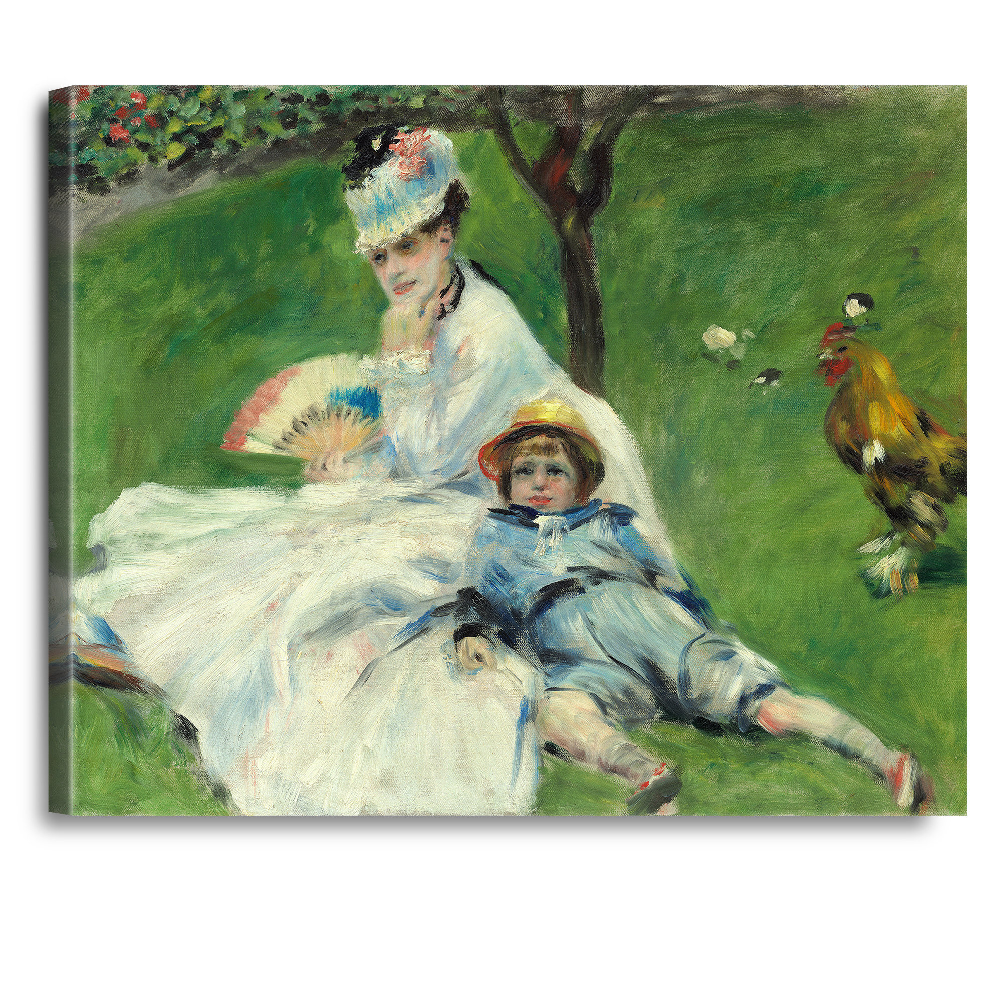 Alcott Hill® Madame Monet and Her Son by Pierre-Auguste Renoir Painting ...